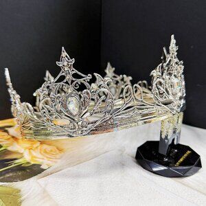 Handmade | Accessories | Groomsmen Headwear Cosplay Silver Crown Prince ...